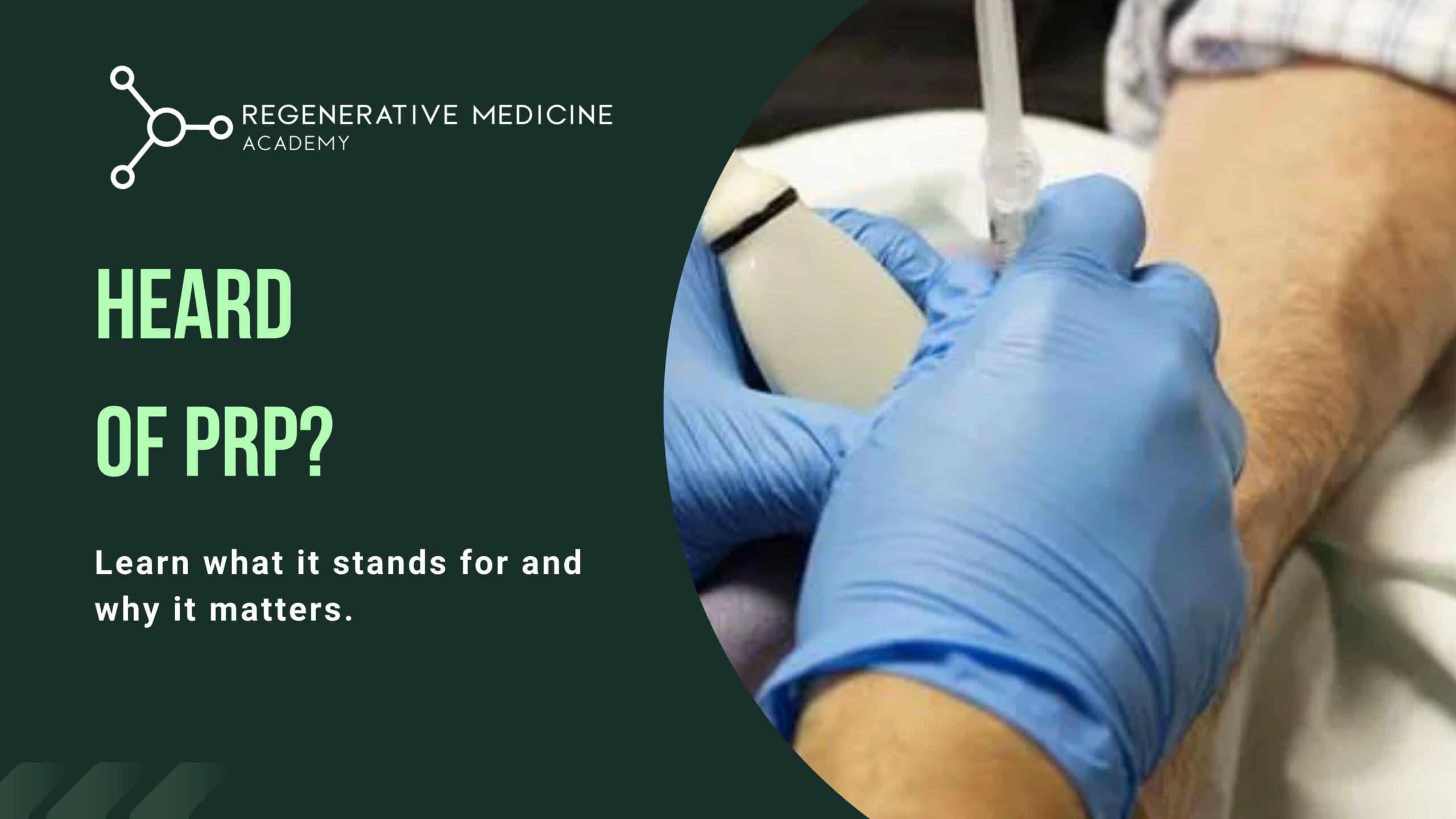 What Does PRP Stand For? Clinical Use Explained Simply